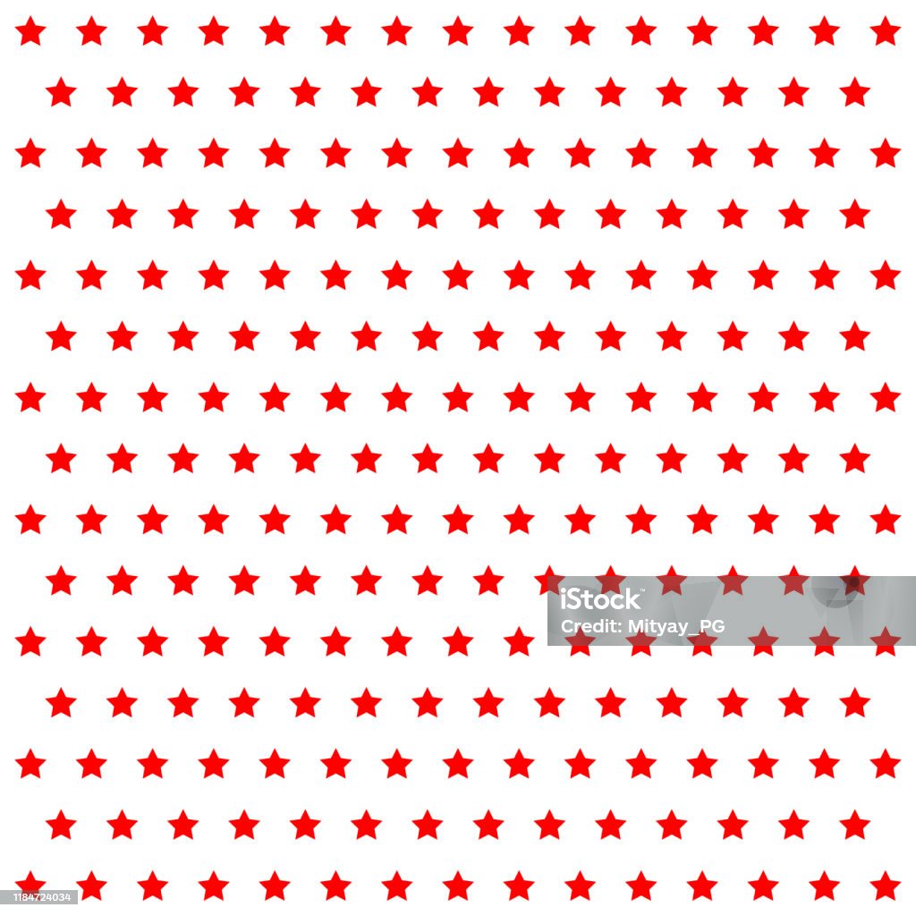 Pattern Red Stars On White Background Stock Illustration Download
