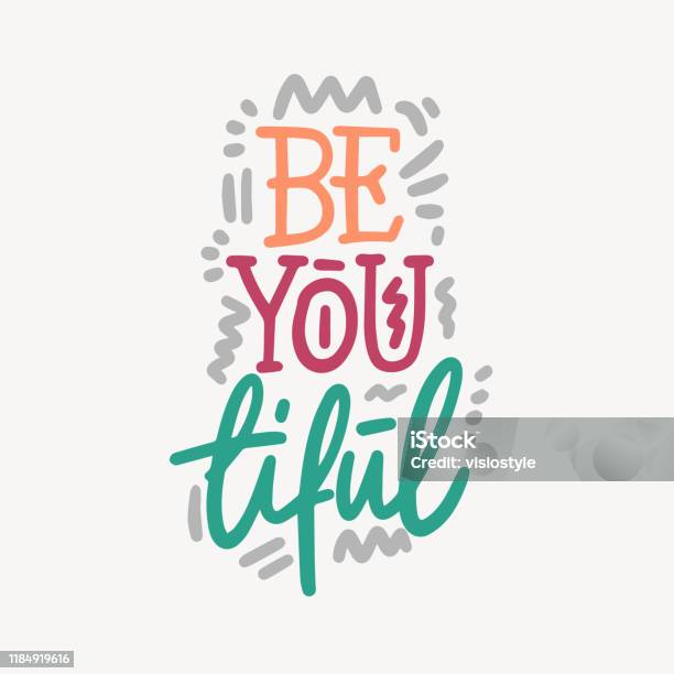 Be You Tiful Hand Drawn Lettering Hand Drawn Digital Font Cute Girly