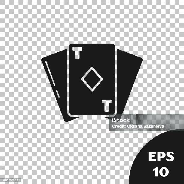 Carte Noire De Jeu Avec Licône De Symbole De Diamants Disolement Sur Le