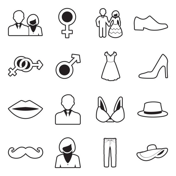 40 Man And Woman Kissing On The Lips Clip Art Stock Illustrations