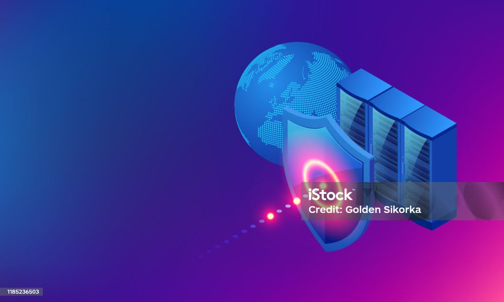 Hacker Attacking Server Or Database Network Security Database Secure