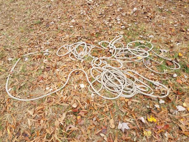 Free Stock Photo of Tangled pile of white ropes on ground | Download ...