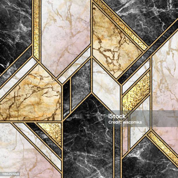 Abstract Background Modern Marble Mosaic Artificial Agate Granite Stone