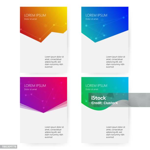 Laporan Sampul Warnawarni Bentuk Geometris Latar Belakang Desain