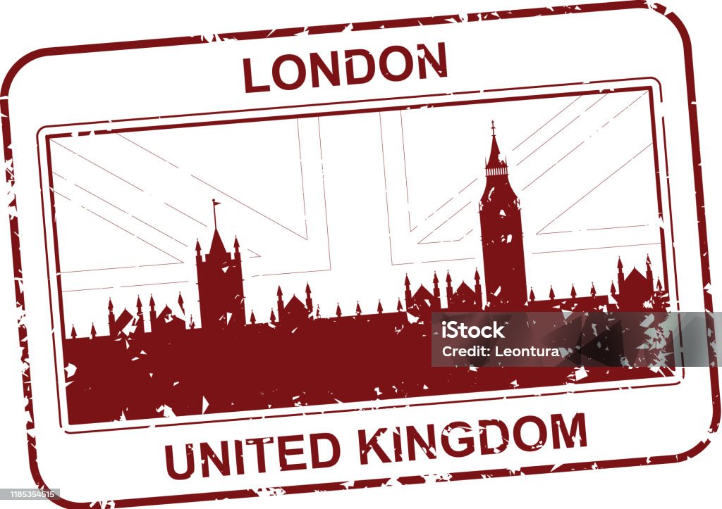 London Passport Stamp Stock Illustration Download Image Now Passport Stamp Big Ben British