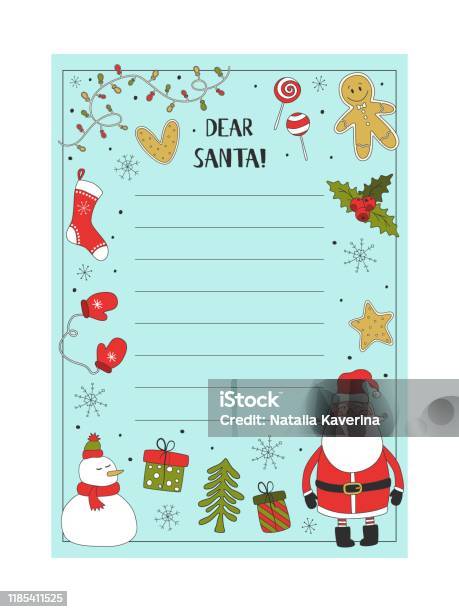 Surat Natal Dari Santa Claus Template Ilustrasi Stok - Unduh Gambar ... Surat Natal Dari Santa Claus Template Ilustrasi Stok - Unduh Gambar ...