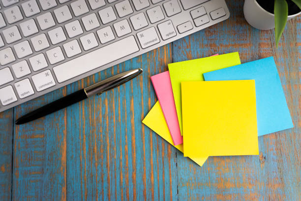 Free Stock Photo of Hands working with sticky notes on desk | Download ...