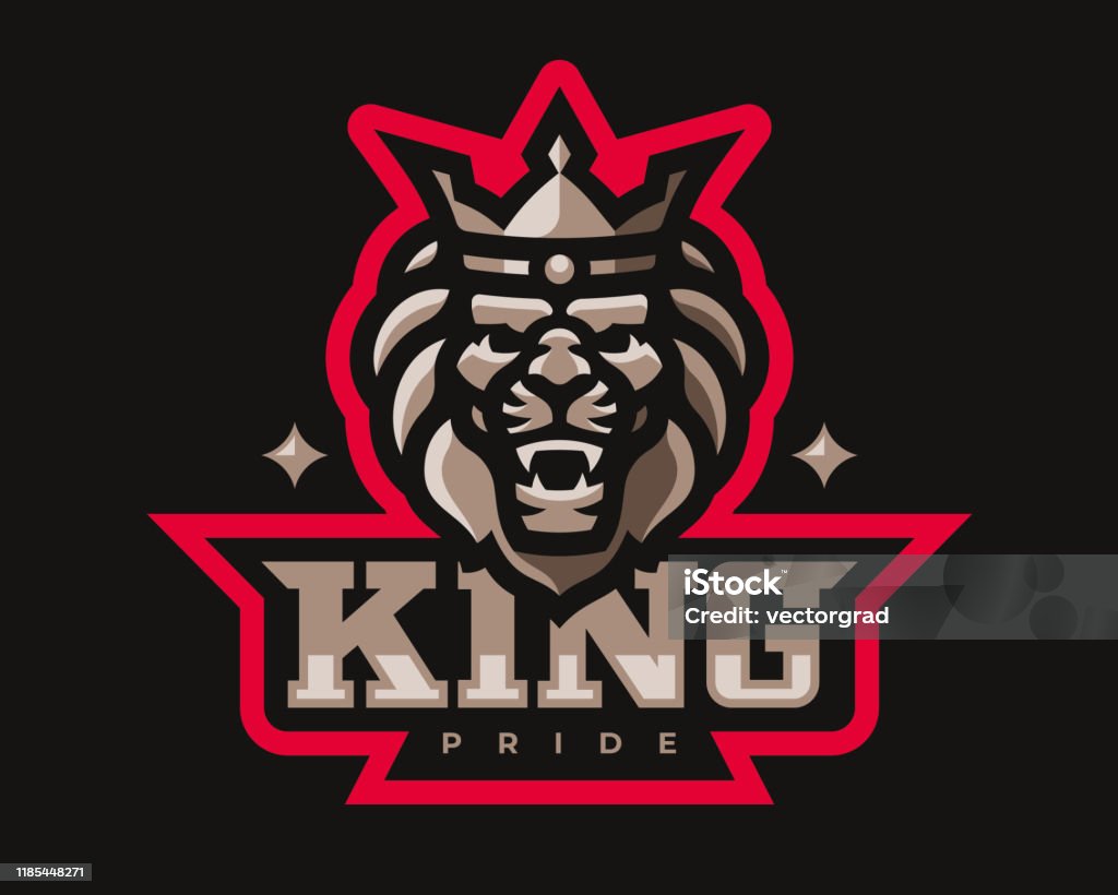 Vetores De Logotipo Moderno Da Mascote Do Leão Lion Modelo Emblema De