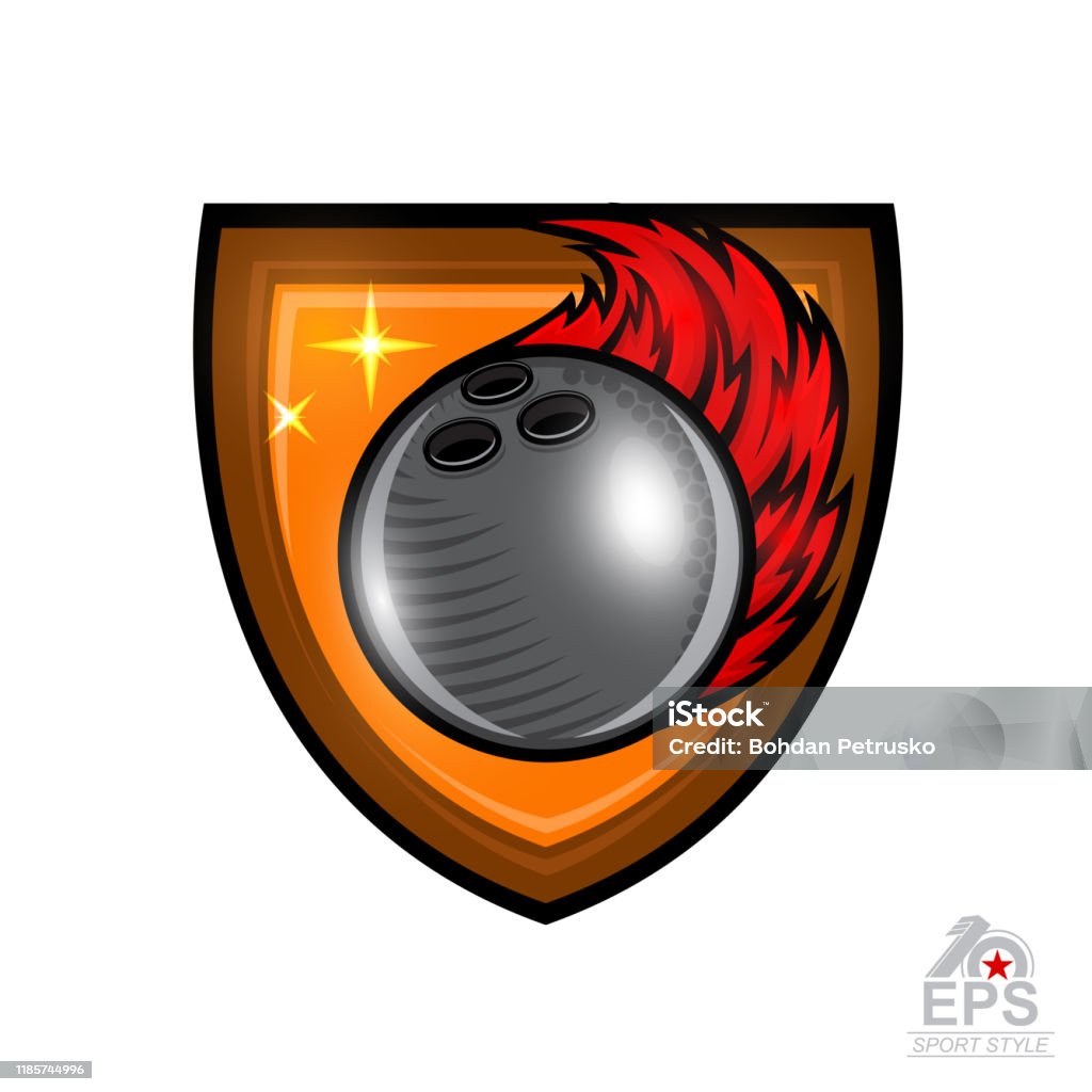 Ilustración de Bola De Bolos Con Rastro De Fuego En El Centro Del ... Ilustración de Bola De Bolos Con Rastro De Fuego En El Centro Del ...