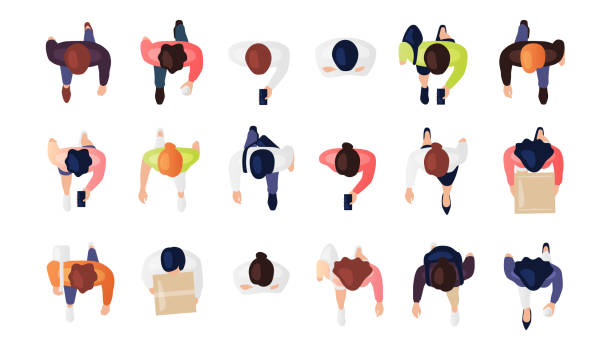 80 200 Personne Vue De Haut Stock Illustrations Graphiques Vectoriels