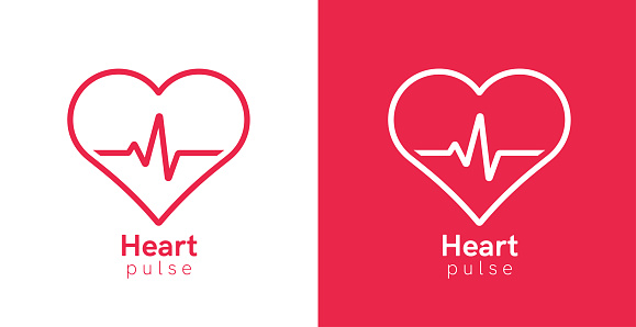 Pulsation Cardiaque Ligne De Battement Sourde Cardiogramme Couleurs