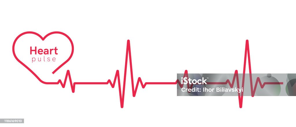 Pulsation Cardiaque Ligne De Battement Sourde Cardiogramme Couleurs