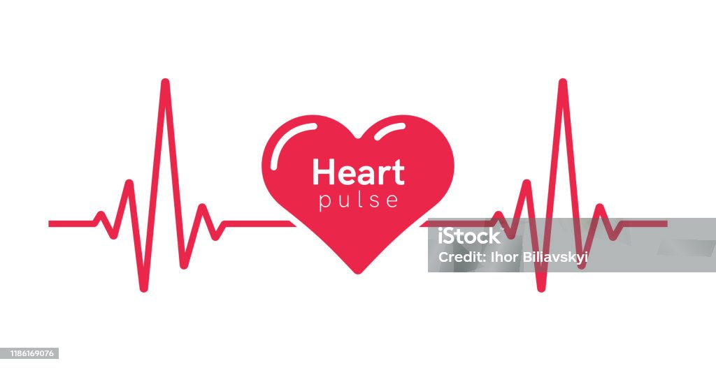 Pulsation Cardiaque Ligne De Battement Sourde Cardiogramme Couleurs