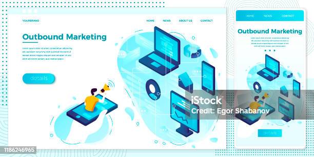 Vector Eps Outbound Marketing Speaker Man Set Stock Illustration ... Vector Eps Outbound Marketing Speaker Man Set Stock Illustration ...