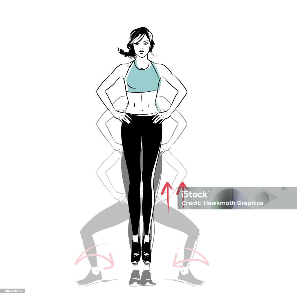 Workout Legacies Wide Sumo Squat Folds To Jump Exercise Stock ... Workout Legacies Wide Sumo Squat Folds To Jump Exercise Stock ...