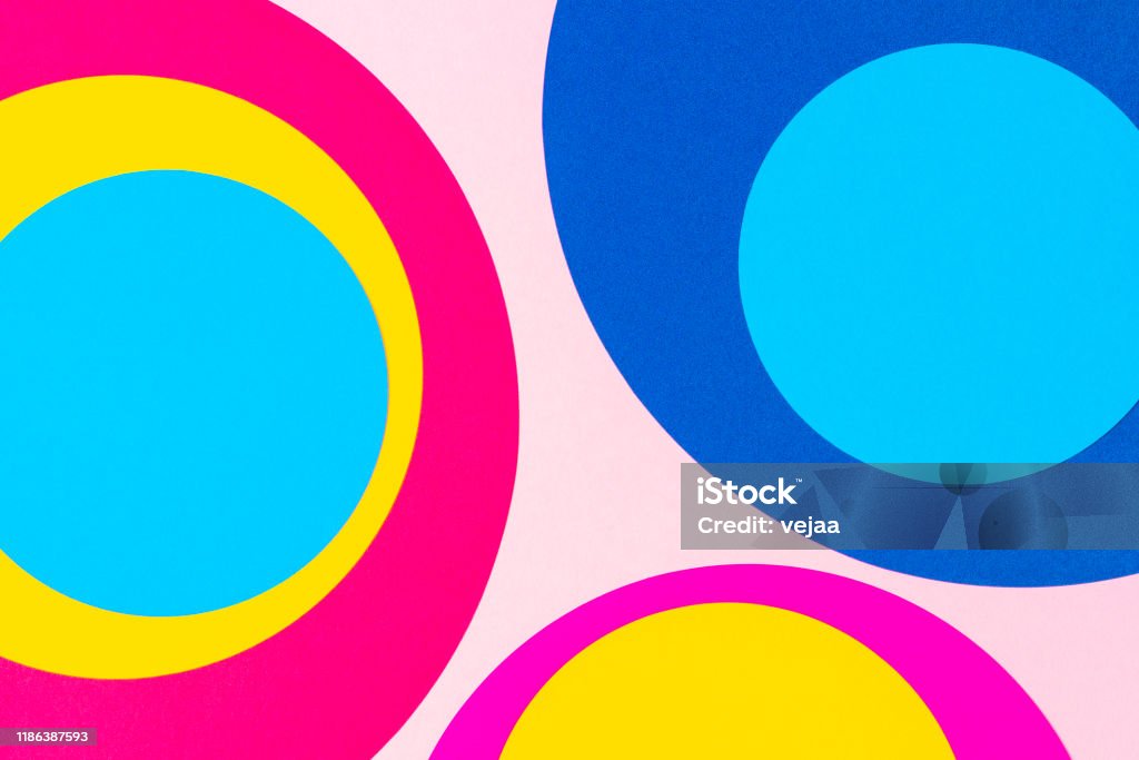 Latar Belakang Tekstur Kertas Fashion Dalam Gaya Geometri Memphis Warna