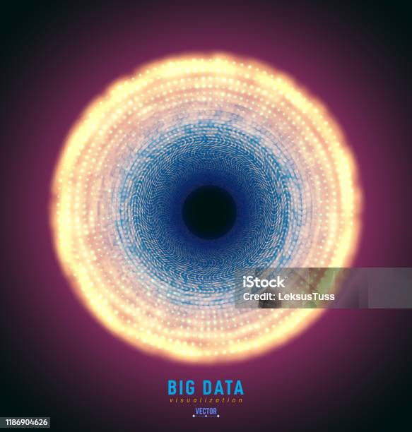 Visualisasi Big Data 3d Abstrak Aliran Data Grafis Kusut Data Utas