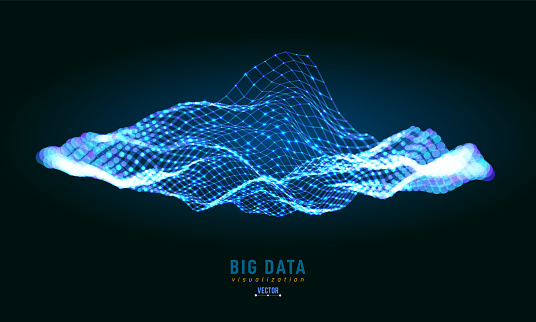 Visualisasi Big Data 3d Abstrak Aliran Data Grafis Kusut Data Utas