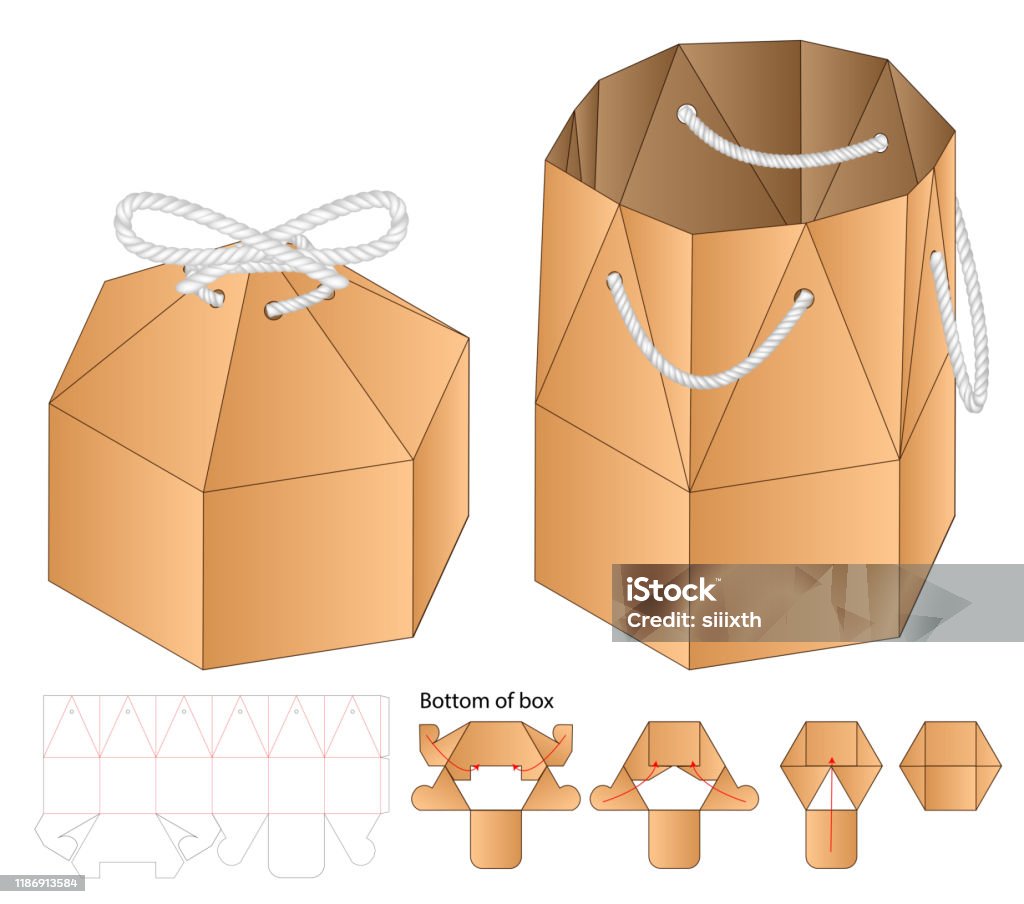 Conception De Modèle De Découpage De Matrice De Boîte Maquette 3d