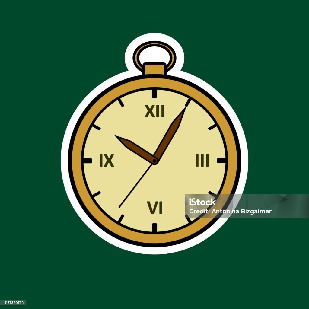 Vektor Jam Bulat Stiker Jam Vintage Emas Jam Antik Dengan Angka Romawi ... Vektor Jam Bulat Stiker Jam Vintage Emas Jam Antik Dengan Angka Romawi ...