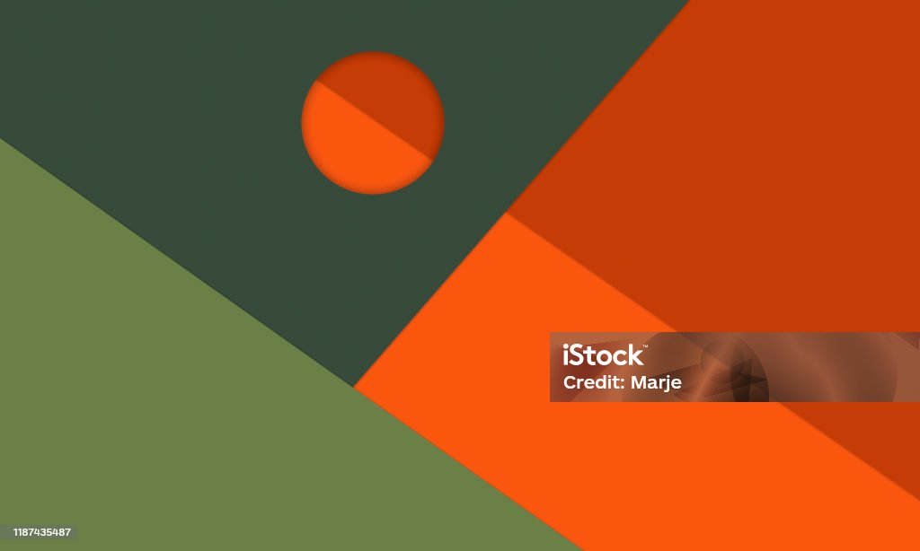 Latar Belakang Desain Material Dalam Warna Kamuflase Orange Olive Green