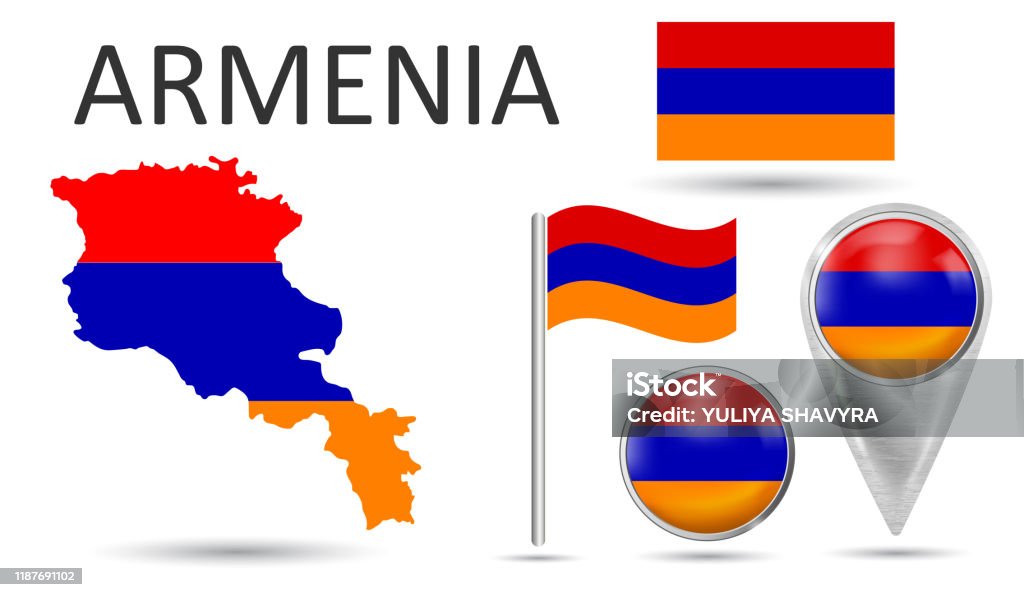 Armenia 3d Symbol Flag Map Pointer Button Waving Flag Symbol Flat Icon ... Armenia 3d Symbol Flag Map Pointer Button Waving Flag Symbol Flat Icon ...