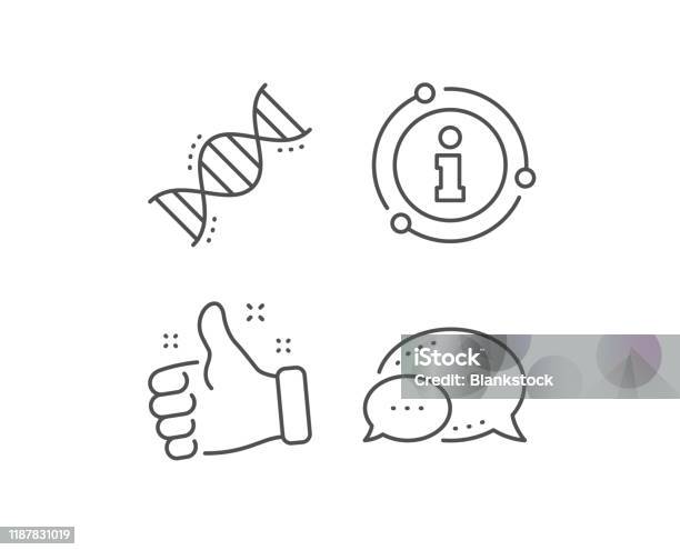 Icône De Ligne Dadn De Chimie Signe Danalyse De Laboratoire Vecteur