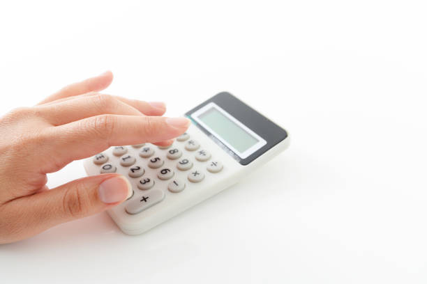 Free Stock Photo of Hand holding calculator with visible amount ...