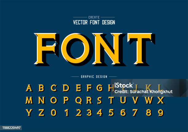 Ilustración de Fuente Y Vector Del Alfabeto Con Sombra Letra De ... Ilustración de Fuente Y Vector Del Alfabeto Con Sombra Letra De ...