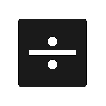 Divide Sign Symbol Vector Stock Illustration - Download Image Now - Art