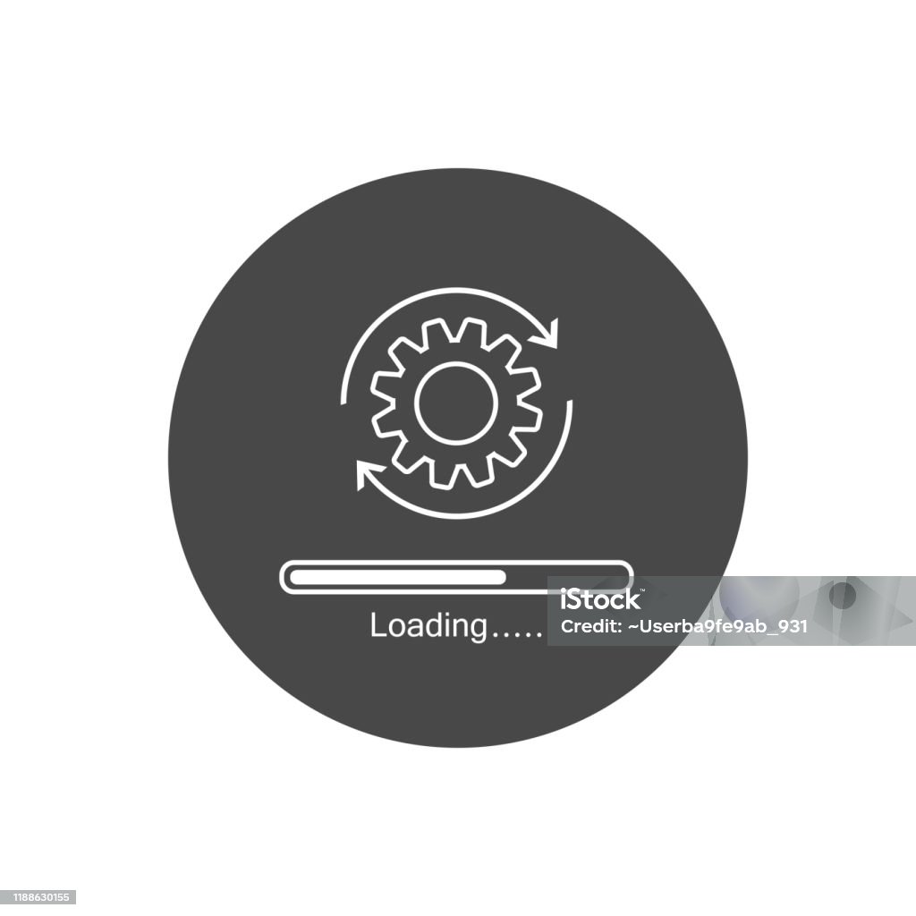 Loading Process Update System Icon Concept Of Upgrade Application