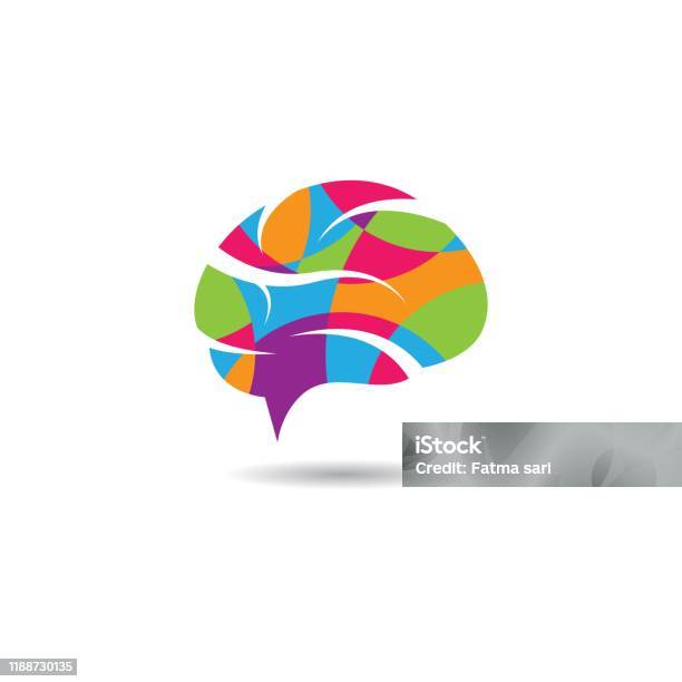 Illustration Dicône De Vecteur De Symbole De Cerveau Vecteurs Libres De