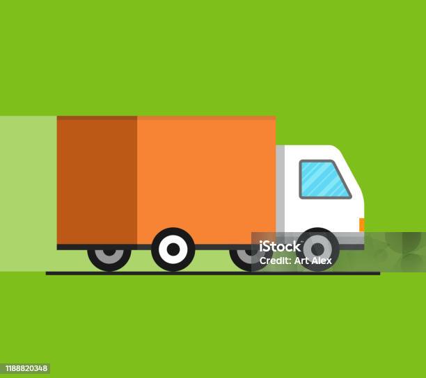 Konsep Layanan Pengiriman Van Truk Perjalanan Pengiriman Dengan