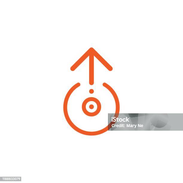 Faites Défiler La Page Ou Faites Glisser Vers Le Haut Le Pictogramme