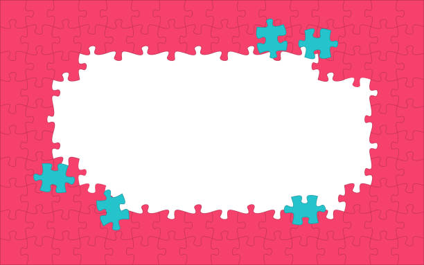 Puzzle Pieces Border Clip Art