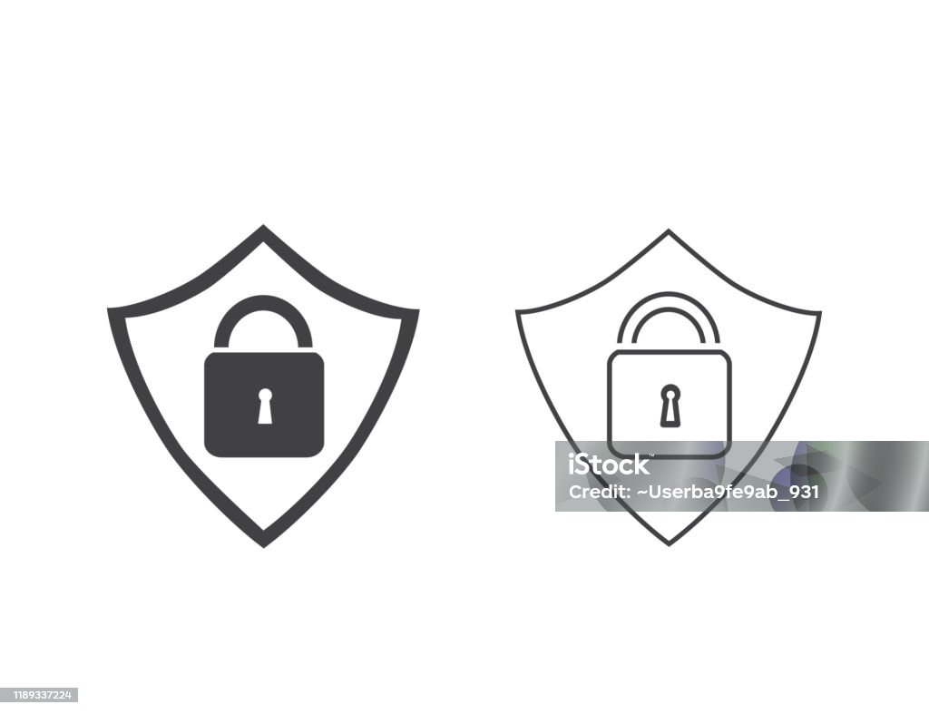 Vecteur De Configuration Dicône De Sécurité Protéger Le Symbole De