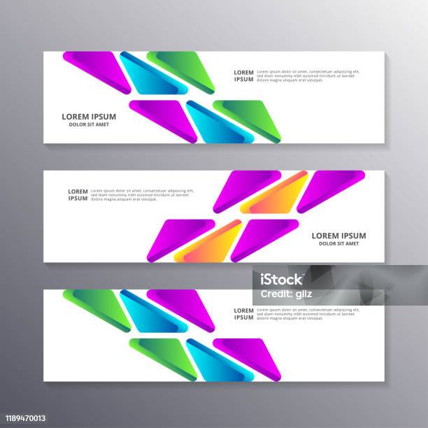 Template Spanduk Gradien Yang Mengagumkan Desain Latar Belakang Tata