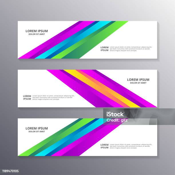 Template Spanduk Gradien Yang Mengagumkan Desain Latar Belakang Tata