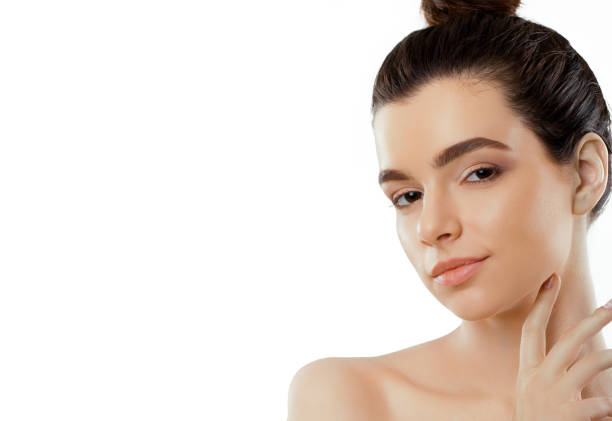150 Young Beautician Applying Lip Balm On Beautiful Woman Fotos De