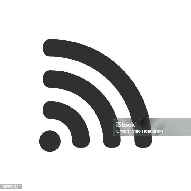 Koneksi Simbol Nirkabel Ikon Sinyal Wifi Tanda Logo Sambungkan Jaringan Web Gambar Ilustrasi