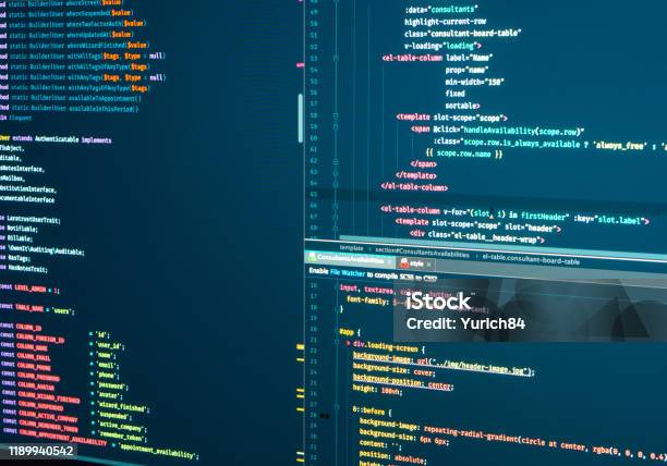 Detailed Real Php Lines With Markup Splitting On The Monitor Web