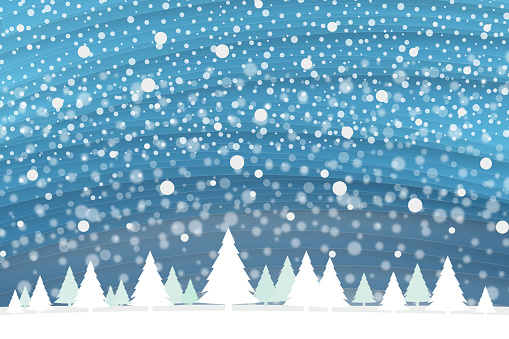 Fond De Noel Avec Le Paysage De Noel Joyeux Avec La Forêt Et Le Fond