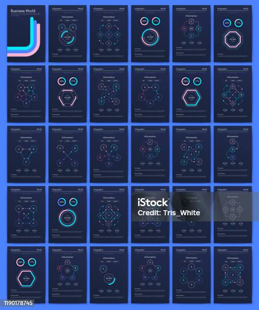Éléments Vecteurs Infographiques Modernes Pour Les Brochures Daffaires