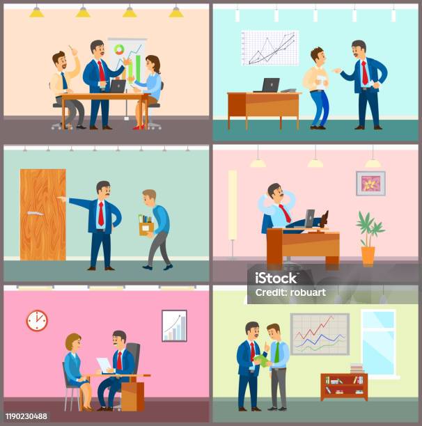 Pertemuan Bisnis Brainstorming Kerja Tim Di Kantor Ilustrasi Stok
