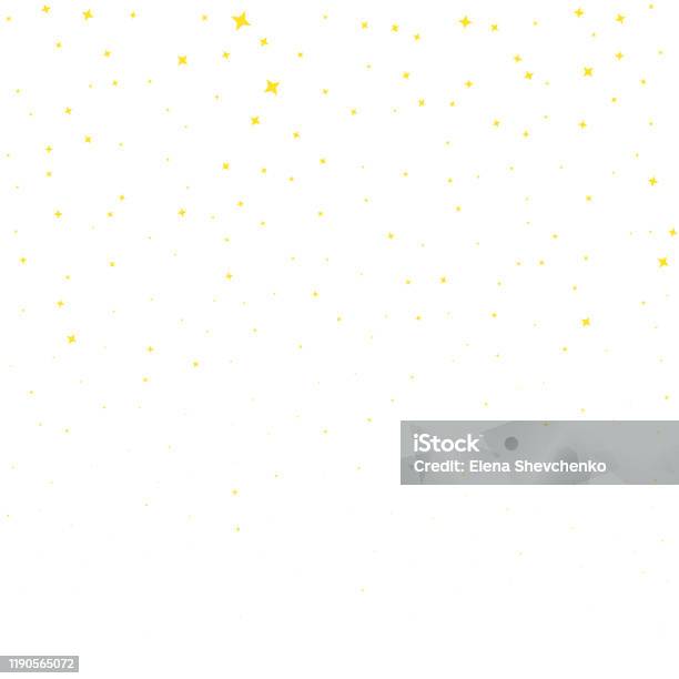 Étoile Tombante Étincelante De Vecteur Texture Dorée Fond Détoiles De