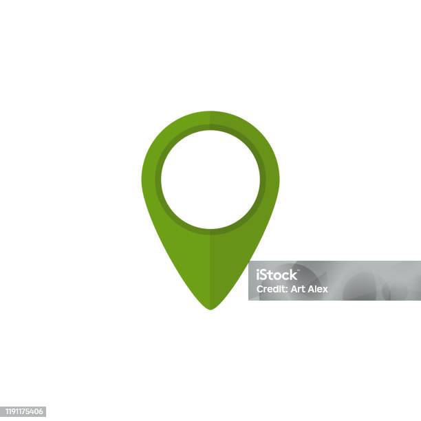 Icône De Pointeur De Carte Symbole De Localisation Gps Style De
