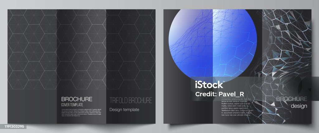 Tata Letak Vektor Template Desain Sampul Kreatif Untuk Brosur Atau