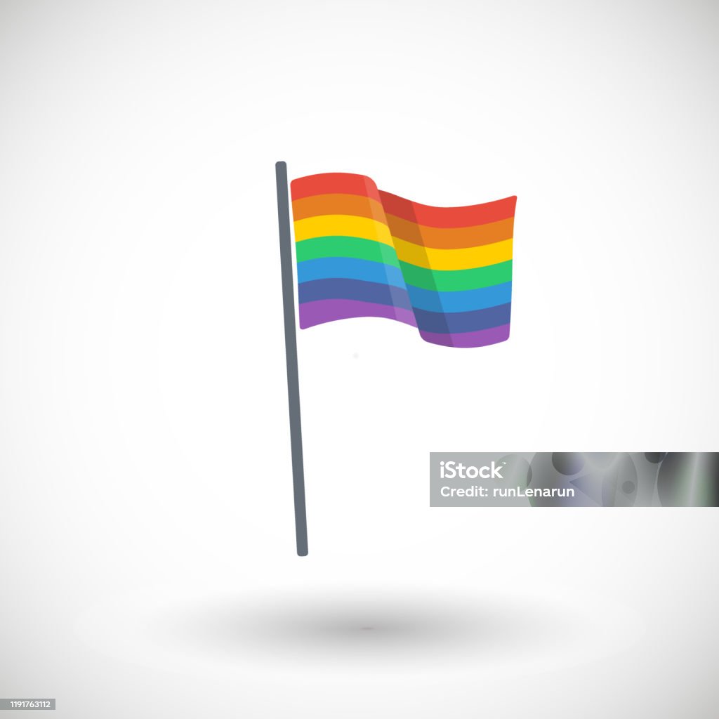 Lgbtq 프라이드 플래그 플랫 아이콘 기에 대한 스톡 벡터 아트 및 기타 이미지 기 Pride Lgbtqi Event