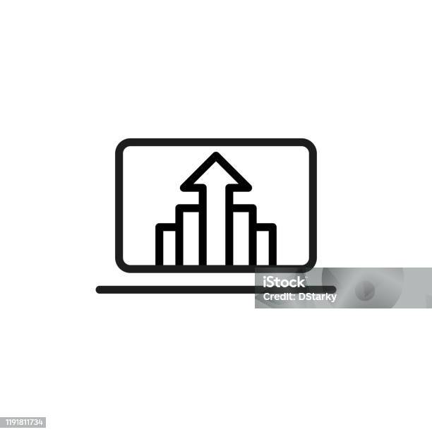 Icône Simple De Ligne Danalyse Informatique Vecteurs Libres De Droits