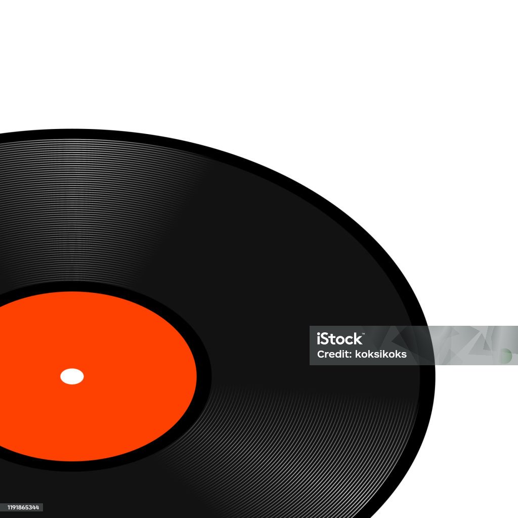 Realistic Perspective Retro Vinyl Gramophone Record Disc Vector ... Realistic Perspective Retro Vinyl Gramophone Record Disc Vector ...